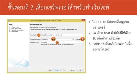เขียน Php โดยใช้ Remote Host Ppt
