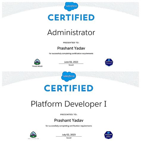 Prashant Yadav On Linkedin Salesforcecertification Salesforcecertified Salesforcedeveloper…