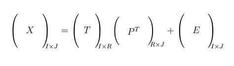 Matrices Matrix Decomposition Dimensions Diagram TeX LaTeX Stack Exchange