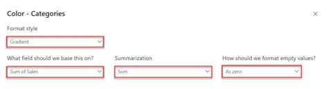 how to apply conditional formatting in power bi bar chart