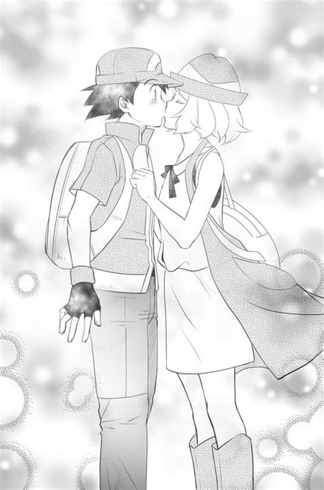 Pokemon Ash And Serena Pokemon Art Pokemon