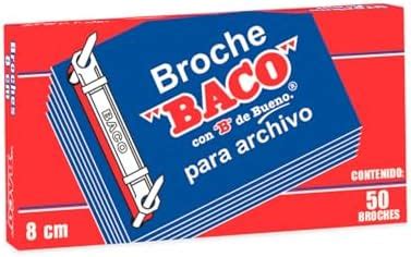 Baco Broche Metálico Baco Para Archivar Documentos Caja Con 50