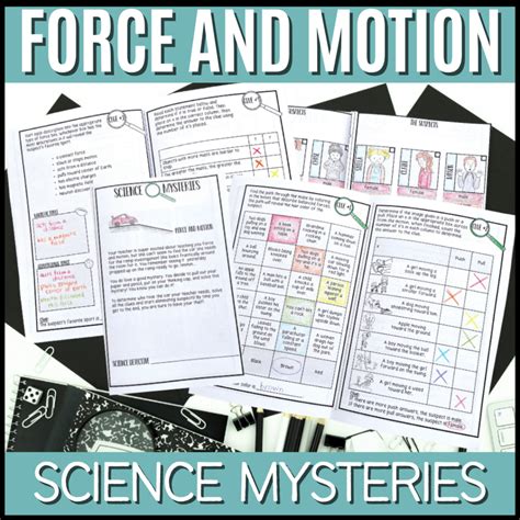 Force And Motion Science Mystery The Owl Teacher