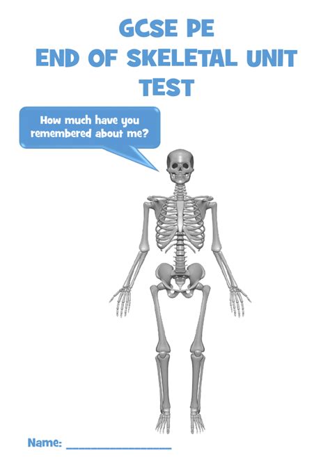 Aqa Gcse Pe The Skeletal System Inspire And Educate By Krazikas