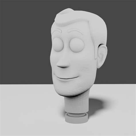 🎨 Woody Screen Accurate Head With Peg・free Stl File For ・cults