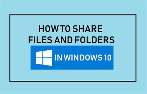 How To Share Files With Others In Windows Techbout