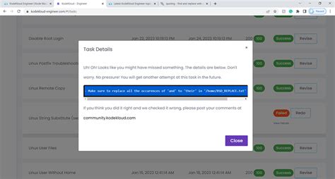 The Task Failed Even After Getting Execute Permissions KodeKloud Engineer KodeKloud DevOps