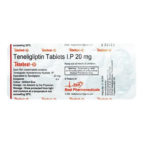Tenebeat 20mg Tablet 10s Price Uses Side Effects Netmeds