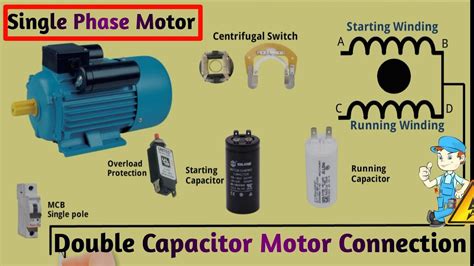 Single Phase Motor Wiring Diagram With Capacitor