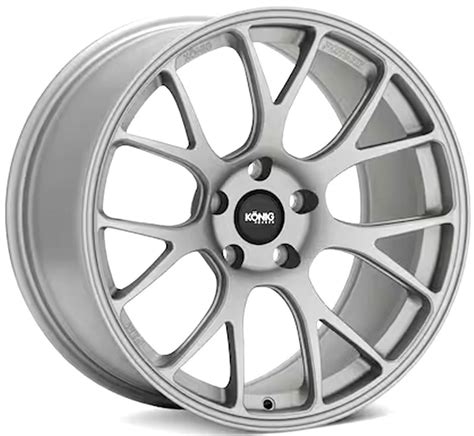 19x9 Konig Forged F1m Ash Silver Fully Forged 5x130 50mm Wheels