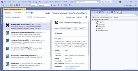 bdd specflow bdd 测试实践 specflow xunit netframework4 6能用specflow测试框架吗
