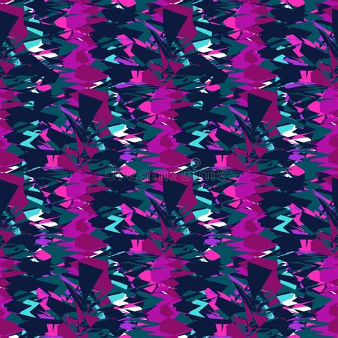 Abstract Seamless Spiky Angled Pattern In Dramatic Color Palette Stock Abstract Seamless Spiky Angled Pattern In Dramatic Color Palette Stock