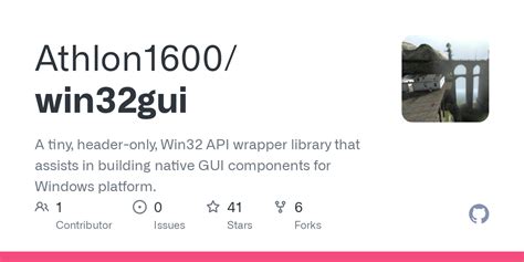 Github Athlon1600win32gui A Tiny Header Only Win32 Api Wrapper