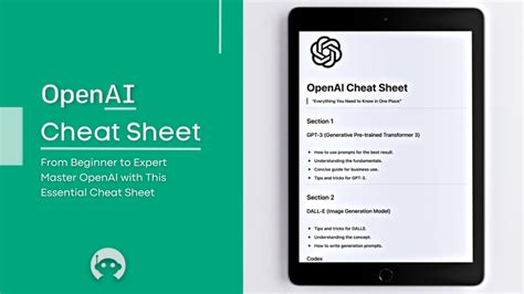 OpenAI Cheat Sheet