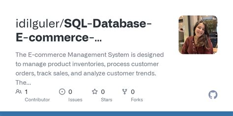 Github Idilgulersql Database E Commerce Management System The E
