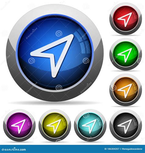 direction arrow button set stock illustration illustration of