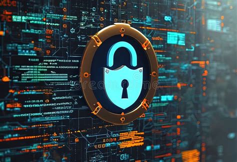 Secure Connection Concept Or Cyber Security Service Lock With Login And
