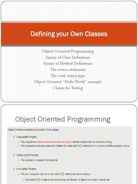 Ch7 Defining Own Class Pdf Method Computer Programming Class