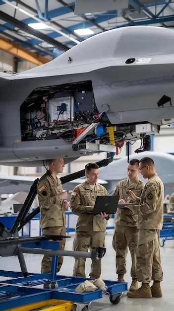 Army Aerospace Engineers Work On Unmanned Aerial Vehicle Drone