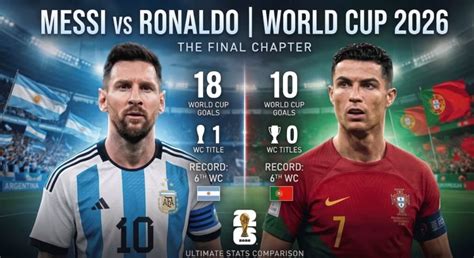 Messi Vs Ronaldo World Cup 2026 Stats Goals And Head To Head Records