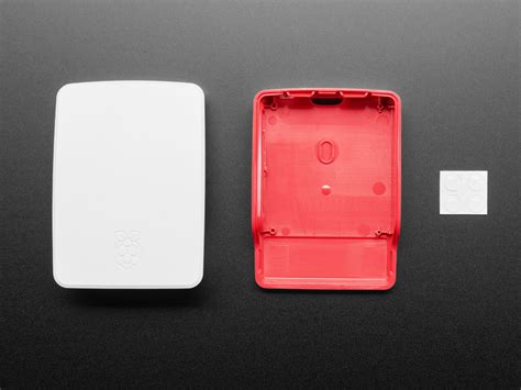 official raspberry pi foundation raspberry pi 4 case — red white