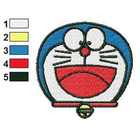 Face Doraemon Embroidery Design