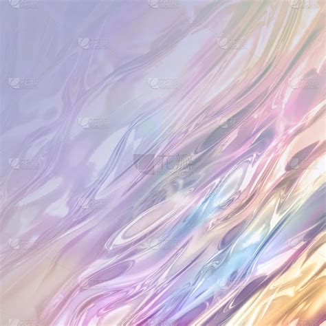 金属质感背景光谱色时尚纹理式样抽象荧光色液体反射素材 花瓣网