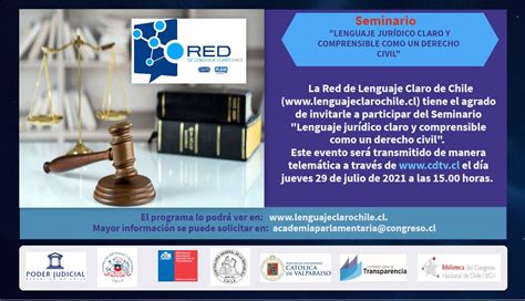 Seminario «lenguaje Jurídico Claro Y Comprensible Como Un Derecho Civil Red De Lenguaje Claro