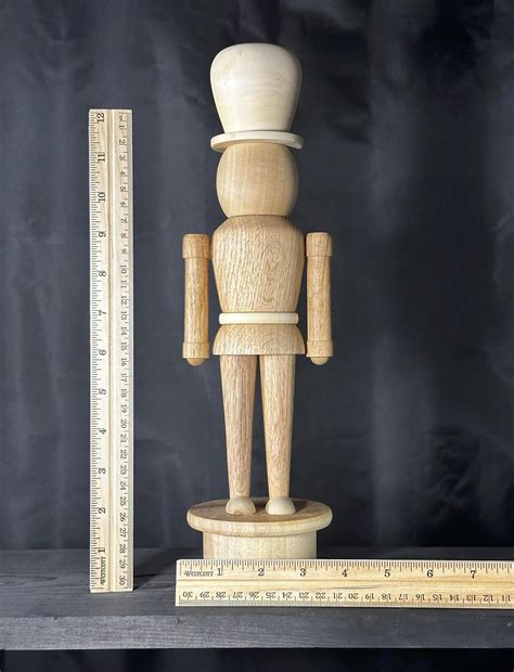 Wooden Nutcracker Modern Style Etsy