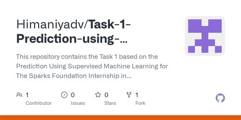 Github Himaniyadvtask 1 Prediction Using Supervised Machine Learning