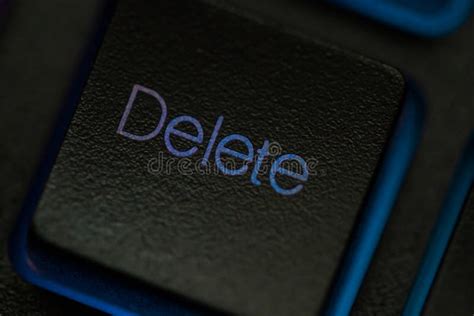 Delete Key On Keyboard Stock Photo Image Of Destruction 107932974