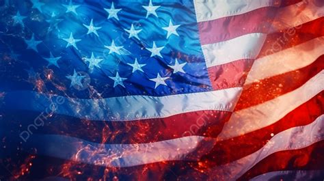 Happy 4th Of July Usa Independence Day Greeting Waving American