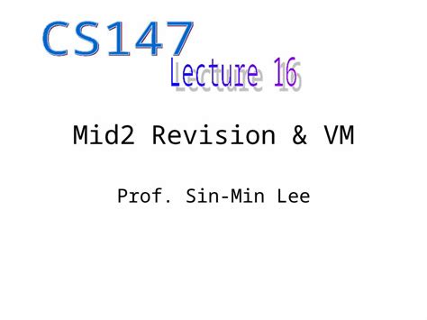 Ppt Mid2 Revision And Vm Prof Sin Min Lee Classification Of Digital