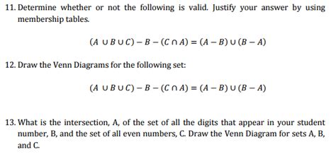 Solved Determine Whether Or Not The Following Is Valid Chegg