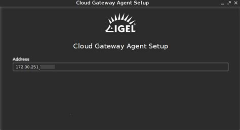connecting a device to the igel cloud gateway