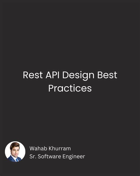 Wahab Khurram On Linkedin Apis Restapis Webdevelopmet Apibestpractices