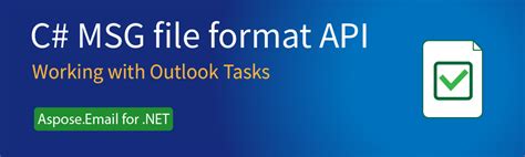 Outlook Tasks Parsing And Creating Msg Files In C
