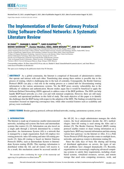 Pdf The Implementation Of Border Gateway Protocol Using Software