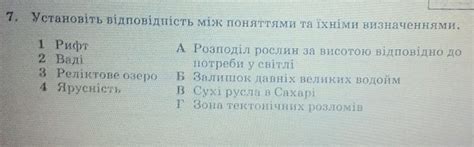 Установіть відповідність між поняттями та їхніми визначеннями Школьные Знания Com
