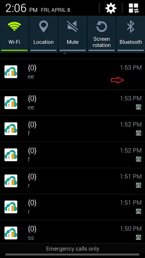 small icon not showing of last push notification in kitkat android
