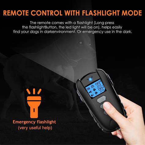 Електрически нашийник за обучение на кучета Mosmaoo® За 2 кучета 2 нашийника Фенерче Звук