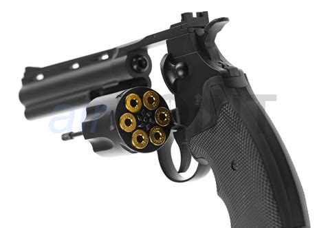 Kwc Python 6 Revolver Black Co2 Airsoft