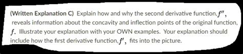 solved written explanation c explain how and why the second
