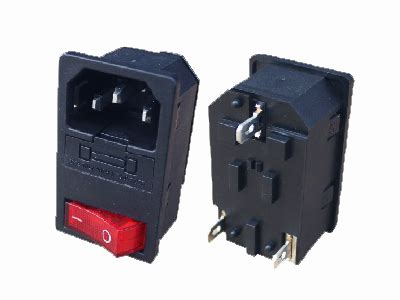 C AC Power Socket Fuse Switch KLS Connector
