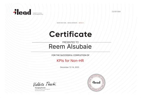 Reem Alsubaie On Linkedin Im Happy To Share That Ive Obtained A New Certification Kpis For