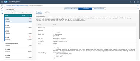 internal server error with status code 400 with ch sap community