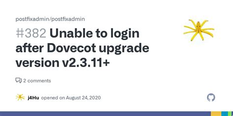 unable to login after dovecot upgrade version v2 3 11 · issue 382
