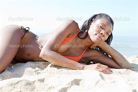 Sexy Woman Sunbathing Stock Photo Mjth 42517641