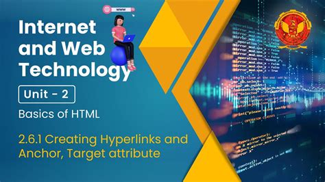 261 Creating Hyperlinks And Anchor Target Attribute Cs504 Youtube