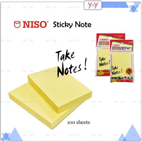 Niso Sticky Note Memo Pad Notepad Sticky Notes Memo Sticker Note Paper Pad Message
